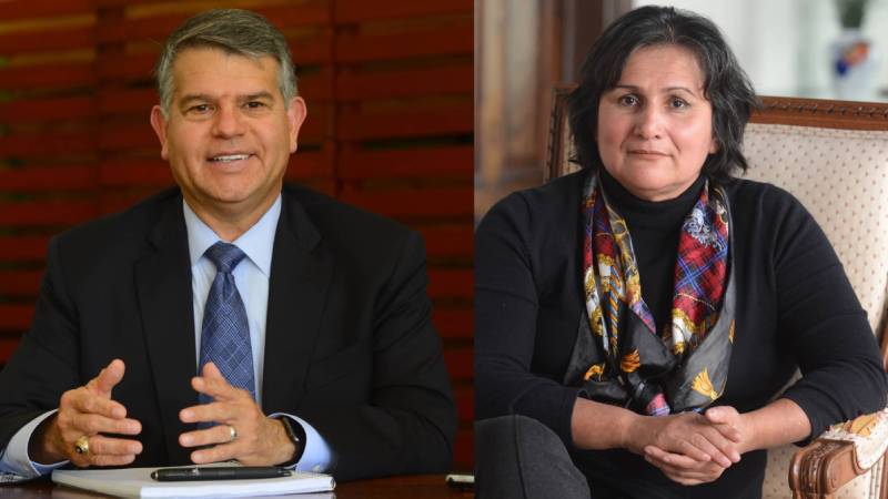 Luis Parada and Celia Medrano submit their candidacy for the Presidency ...